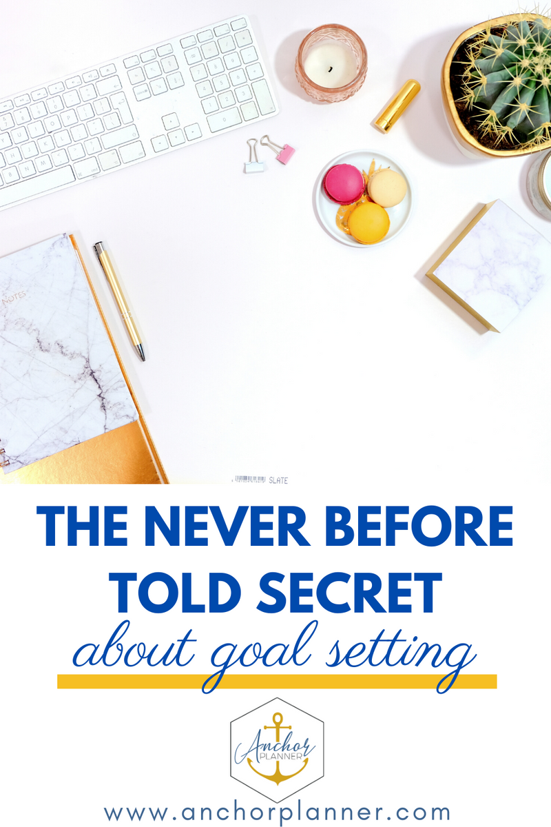 The Never Before Told Secret about Goal Setting – Anchor Planner